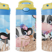 Baby Cows On The Farm Kids 12 oz Water Bottle Flip Top – Crafty Casey's