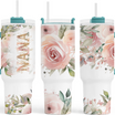 Nana Pink Roses 40 oz. Tumbler – Crafty Casey's