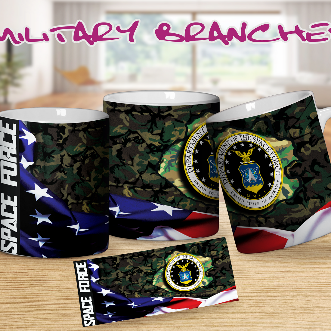 U.S. Space Force Patriotic Military Coffee Mug – Crafty Casey's