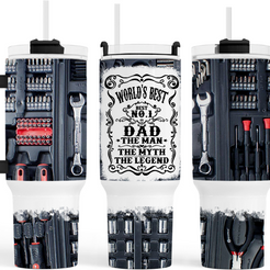 Worlds Best Dad Mechanic 40 oz Tumbler – Crafty Casey's